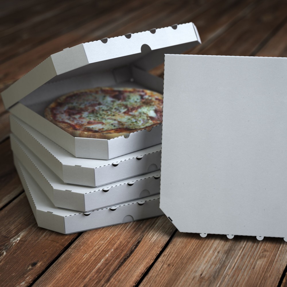 White Pizza Box